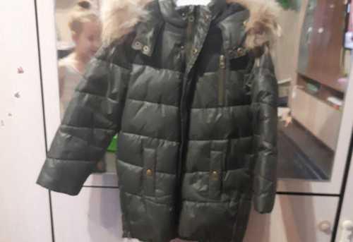 Куртка зимняя на мальчика 104 110 размер