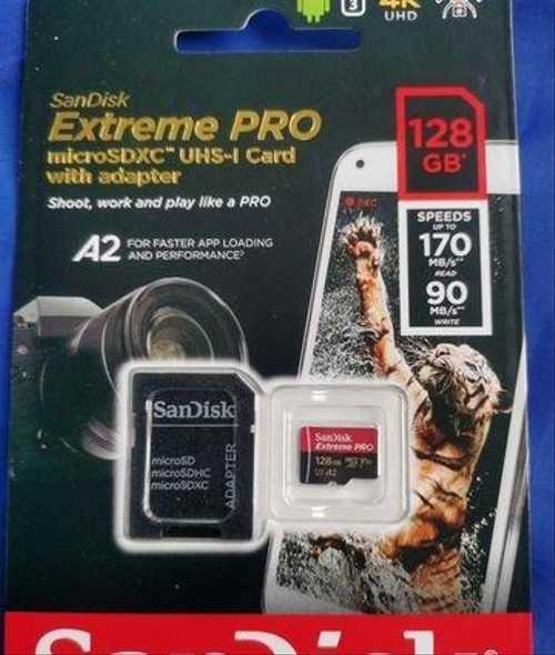 Экстремально быстрая SanDisk Extreme Pro 128Gb