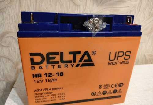 Аккумулятор Delta HR 12-18 (12V / 18Ah)