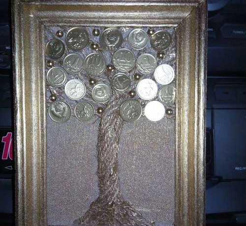 Пано золотое денежное дерево