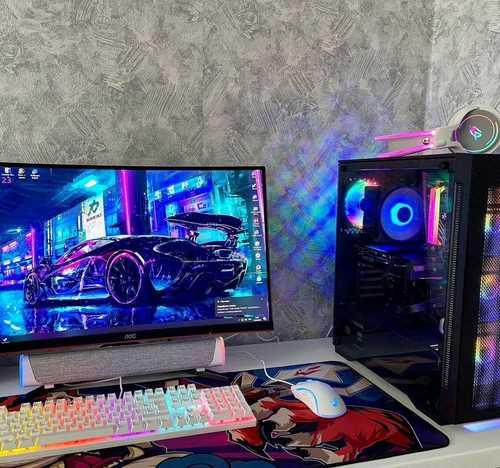 Игровой пк+Монитор 27/144гц/Ryzen 5 5600x/RTX 3060