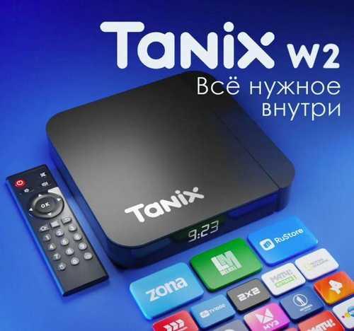 Тв приставка 4K Tanix W2 2/16 — Тысячи каналов