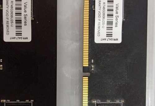 Озу DDR4 8+8gb AMD Radeon R7480G2600 16-18-18-35
