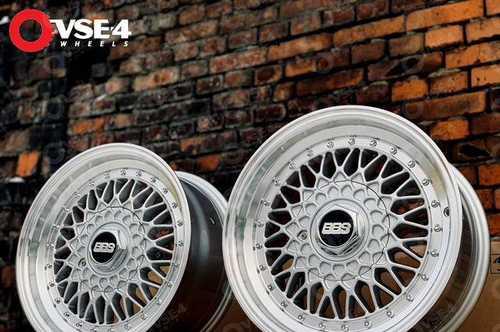 NEW # BBS RS R15 7J 4x100/114,3 Silver Machine Lip