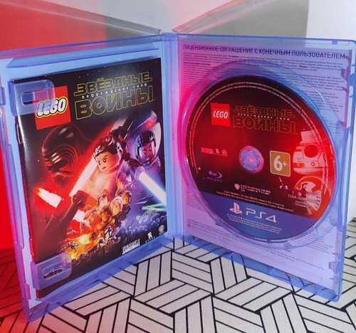 Диски на ps4.Звездные войны, пробуждения силы.Lego