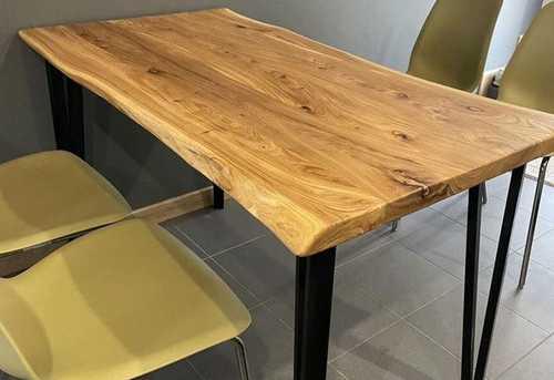 Кухонный стол из дерева лофт