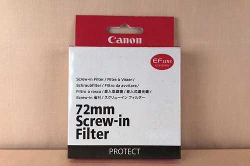 Защитный фильтр Canon 72mm UV Новый (A293)