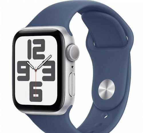 Смарт-часы Apple Watch SE 2 (2024) GPS 40мм, Silver Al Denim Sport Band - M/L