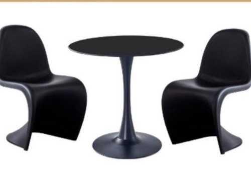 Комплект стол и стулья Panton черные