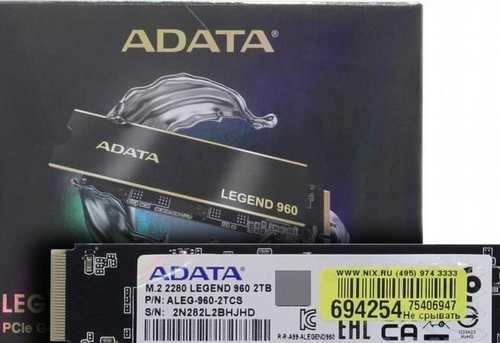 SSD adata legend 960 aleg-960-2TCS (2 Тб, M.2, M.2