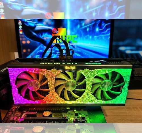 Видеокарта RTX 3070 GameRock с гарантией