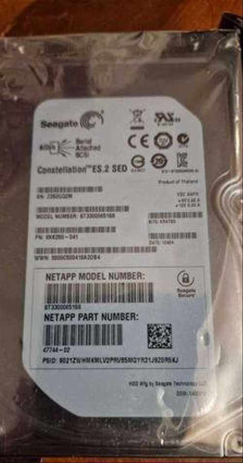 Жесткий Seagate Constellation ES.2 SED 3Тб SAS