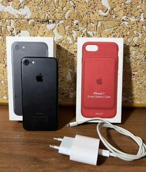 iPhone 7 + smart battery case
