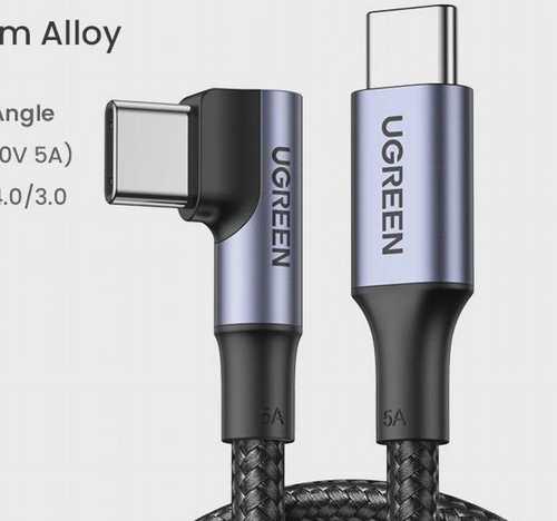 Кабель ugreen USB C, 100 Вт, для MacBook Pro, для Samsung Galaxy A52s, кабель для быстрой зарядки 5A