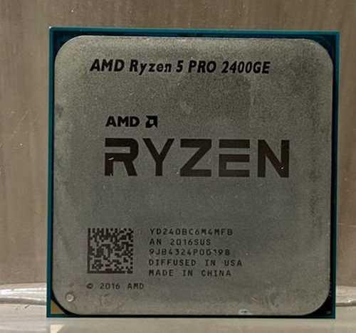 Процессор AM4 AMD Ryzen 5 PRO 2400GE