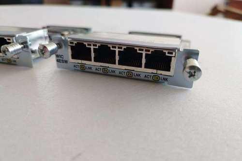 Модуль cisco WIC-4ESW бу