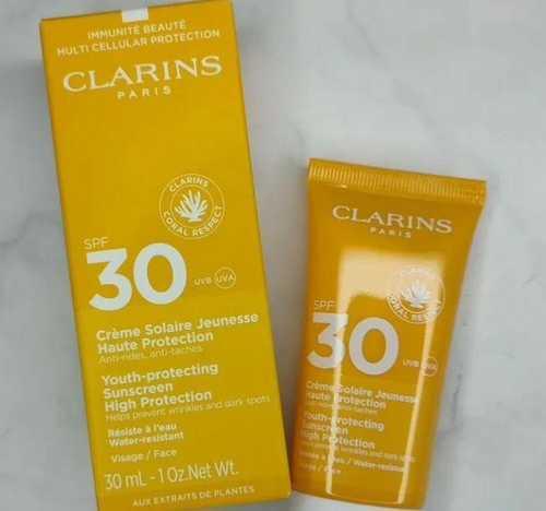 Clarins солнцезащитный крем для лица spf30