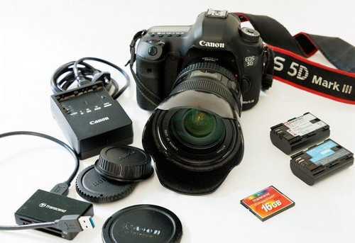 Фотоаппарат Canon 5d mark iii с объективом 24-105