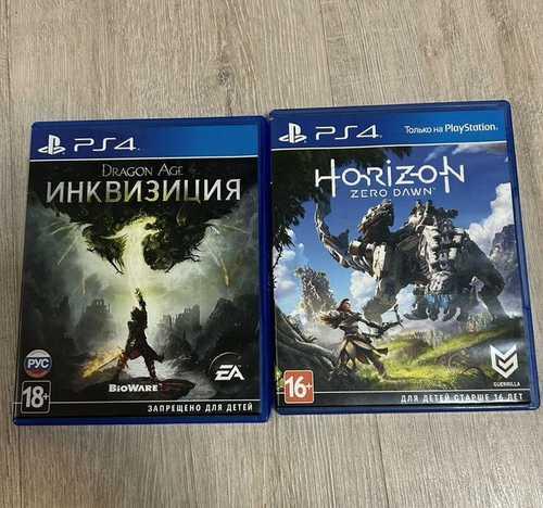 Игры ps4 Horizon и Dragon Age Инквизиция