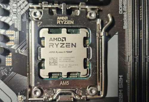 Комплект на AM5 Ryzen 5 7500f + A620m + 32gb ddr5
