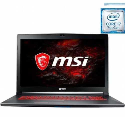 MSI 17.3 i7-7700HQ 4яд8пт GTX1060/6 16Гб 128Гб 1Тб