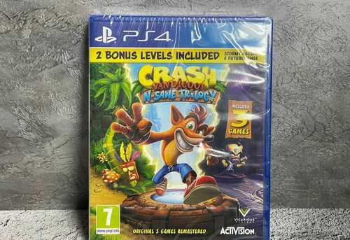 PS4 игра Crash Bandicoot N.Sane Trilogy cusa-11870