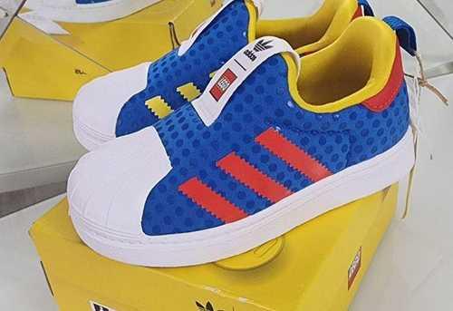 Новые кеды adidas superstar lego 25