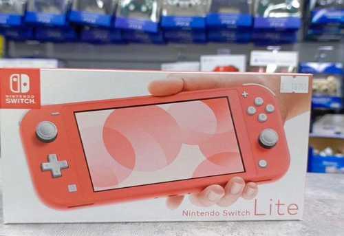 Nintendo Switch Lite Coral Прошитый+200 игр