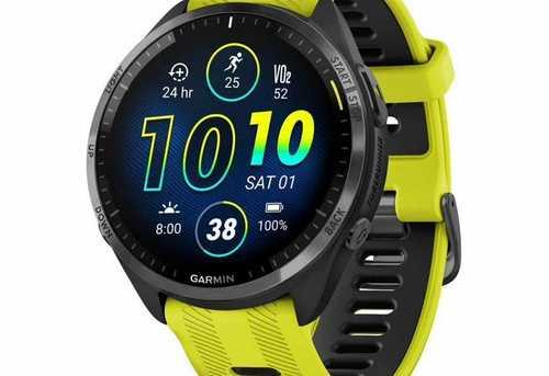 Garmin Forerunner 965, темно серый DLC, желтый