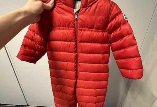 Комбинезон пуховик Moncler оригинал 9-12 мес