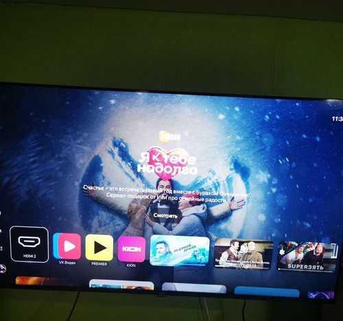 55” Телевизор Tuvio 4K ultra hddled Frameless