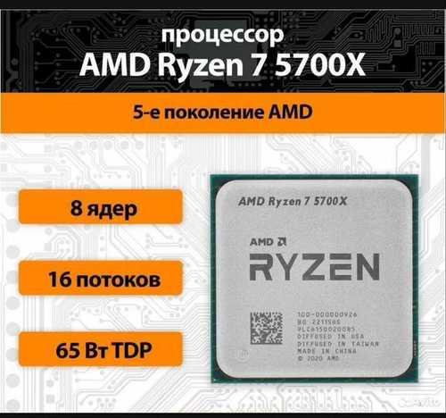 Процессор Новый AMD rayzen 7 5700x