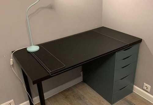 Письменный стол Икеа 120x60, алекс/лагкаптен