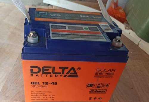Аккумулятор гелевый Delta GEL 45Ач