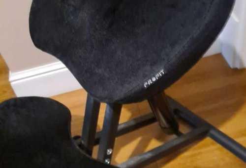 ProFit Коленный стул, Металл, черный матовый + газ