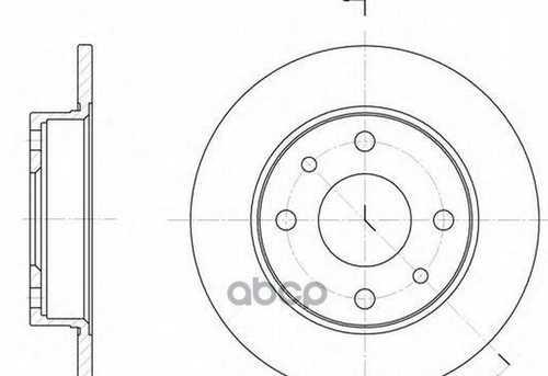 6110.00 диск тормозной Alfa Romeo 155,Fiat Bra