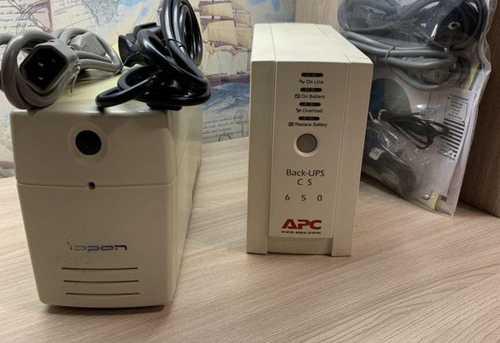 Ибп ippon 700VA и APC Back-UPS 650VA (новые акб)