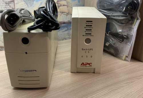 Ибп ippon 700VA и APC Back-UPS 650VA (новые акб)