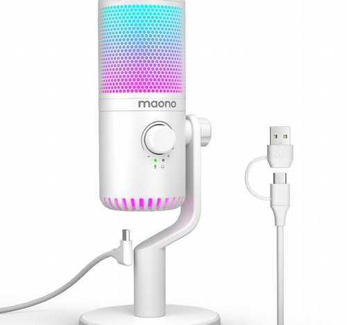 Микрофон Maono DM30RGB White