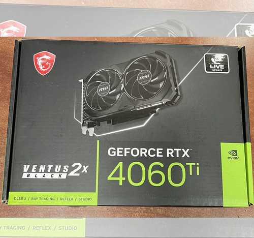 Видеокарта MSI RTX 4060 TI Ventus 2X Black 16Gb