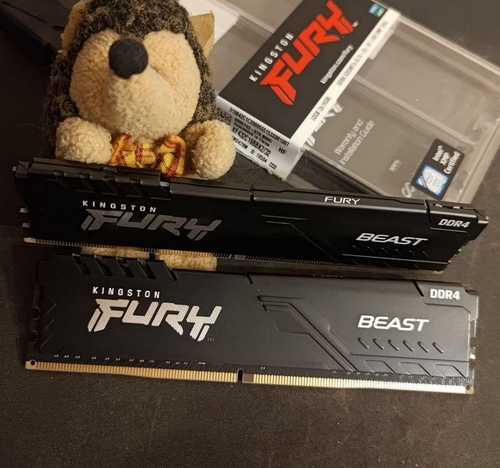 Kingston Fury Beast ddr4 32Гб 3200Мгц