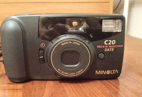 Пленочный фотоаппарат minolta с20