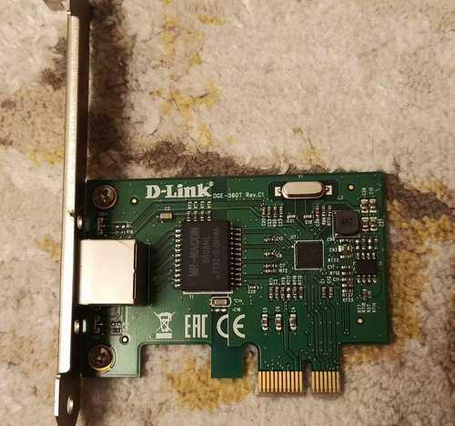 Сетевая карта D-Link, DGE-560T, PCI-E, 10/100/1000