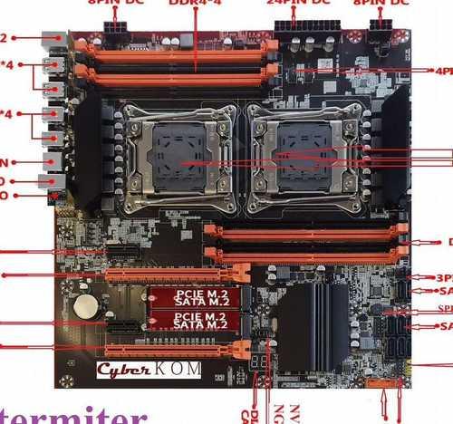 Двухпроцессорная материнская плата Dual x99