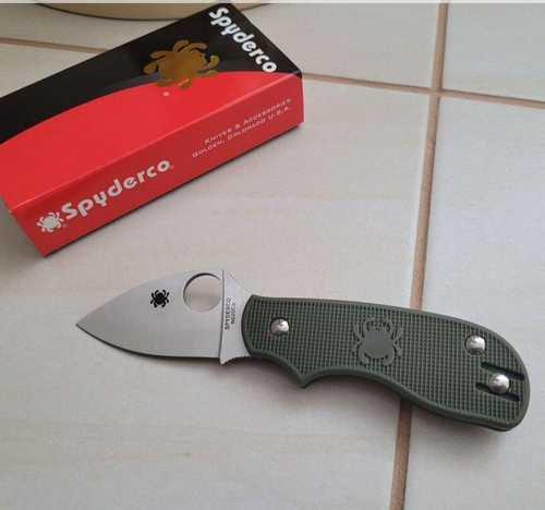 Нож складной Spyderco Squeak FRN Green C154GR