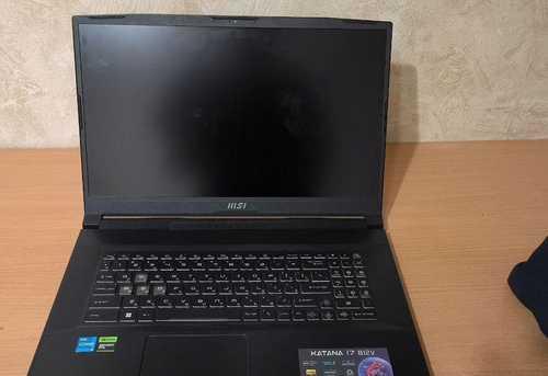 Ноутбук MSI GF76 Katana 17 B12VEK-268XRU черный