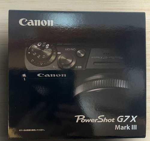 Canon powershot g7x mark iii black