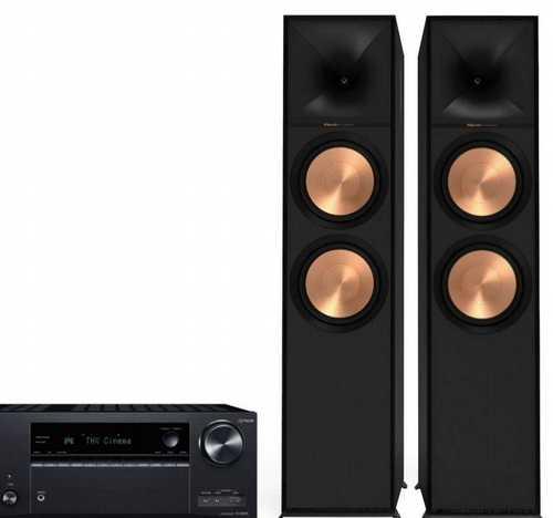 Комплект Onkyo TX-NR696 B M3   Klipsch R-800F Black