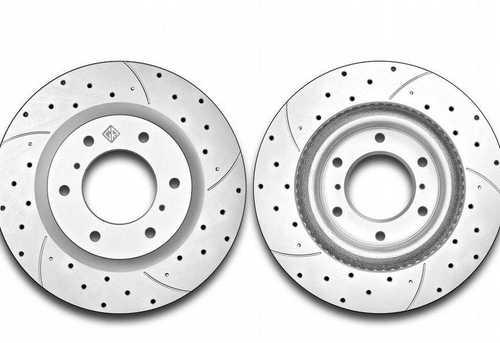 Усиленные тормозные диски mitsubishi pajero (332мм