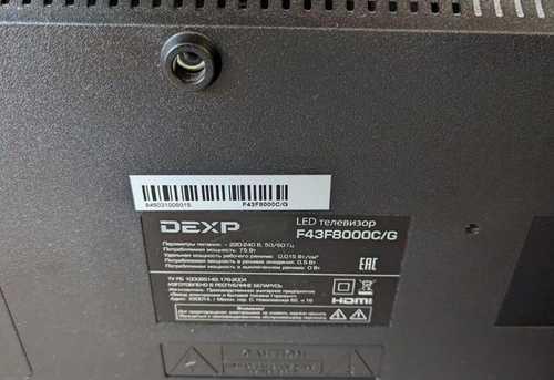 Телевизор dexp f43f8000c/g main TP.HV351s.PB757